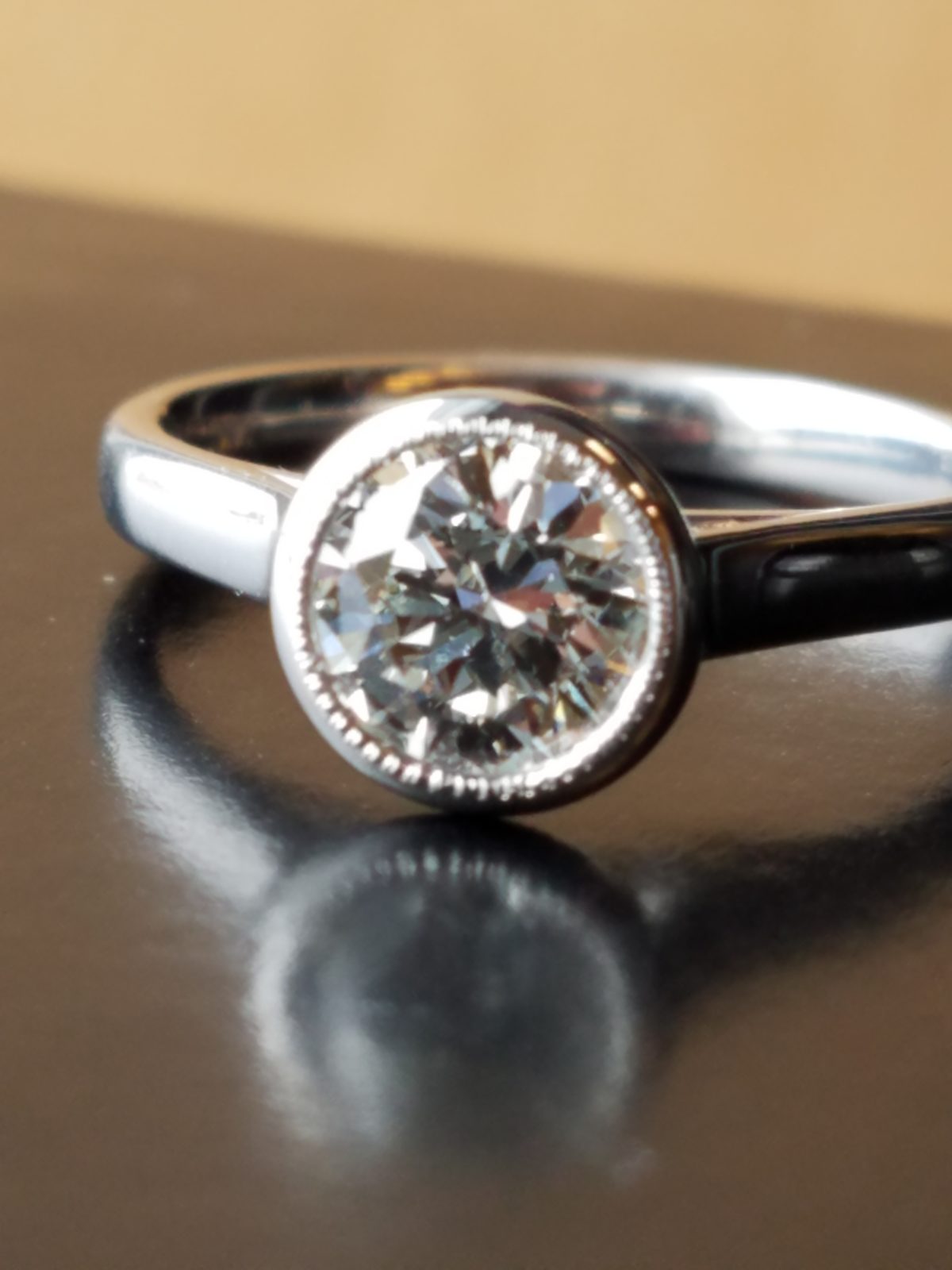 Bezel Solitaire Ring – Hartman Jewelers – Engagement Rings and Fine ...